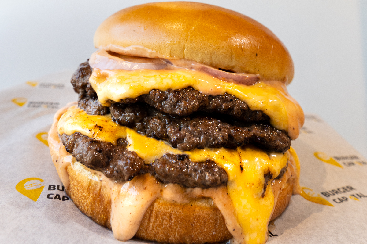 Triple Woodfire Cheeseburger